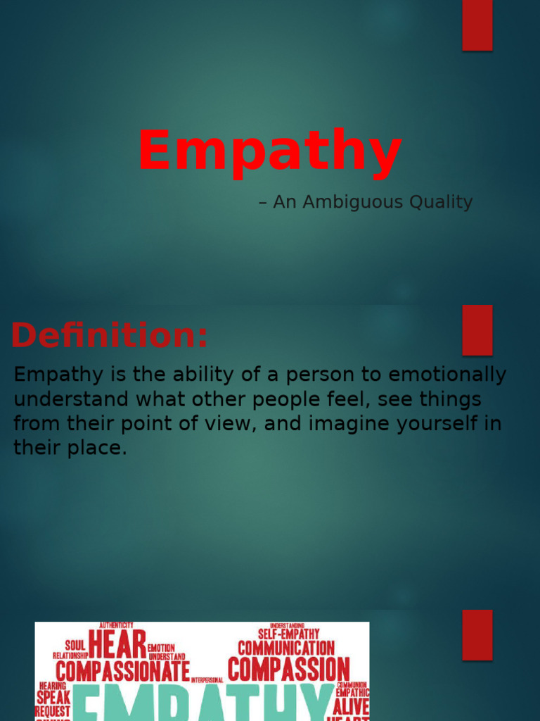 Empathy PPT | PDF | Empathy | Emotions