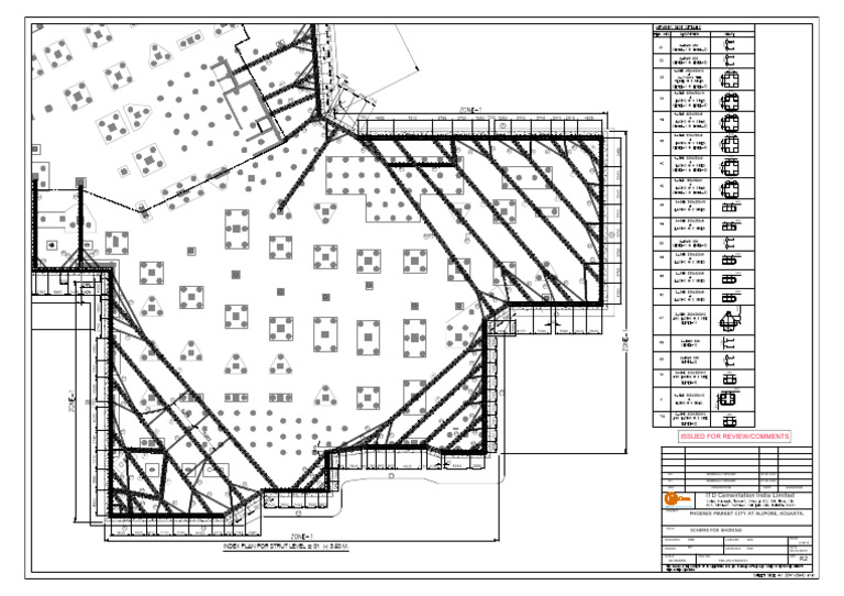 Zone 1,2 & 3 - Strut Waller Layout & Framin Plan-Lvl-1 - 4 | PDF