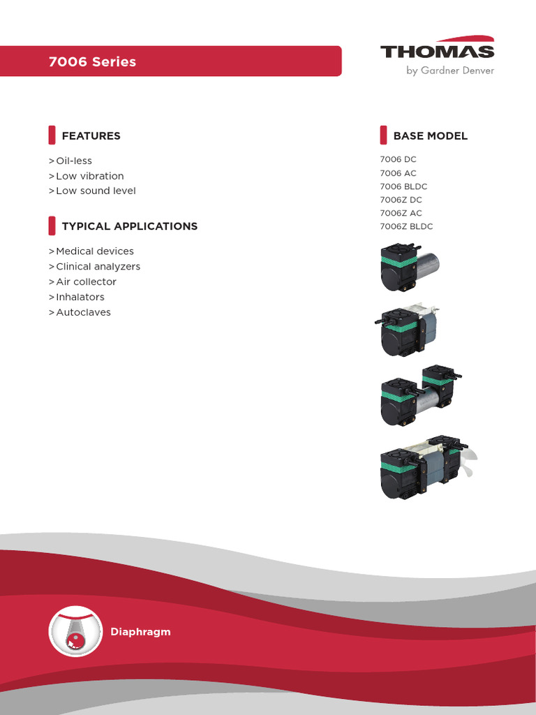 7006-series | PDF | Electric Motor | Vacuum