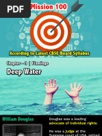 Class 12 English: Deep Water Q&A | PDF | Swimming | Fear