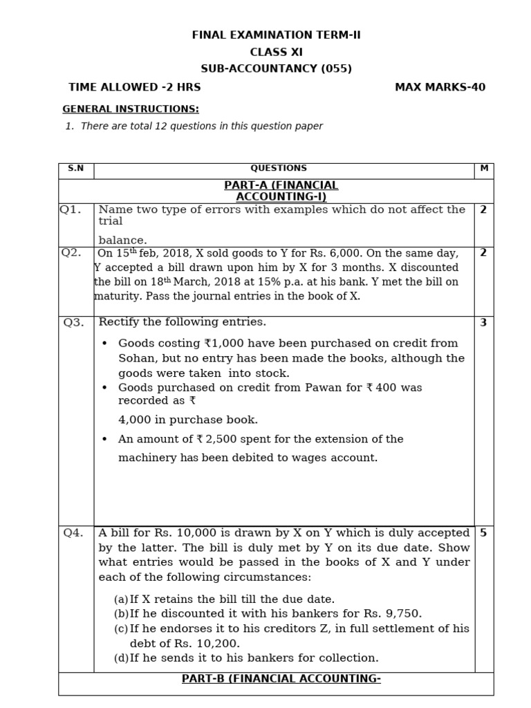 ACCOUNTANCY STD XI | PDF | Debits And Credits | Accounting