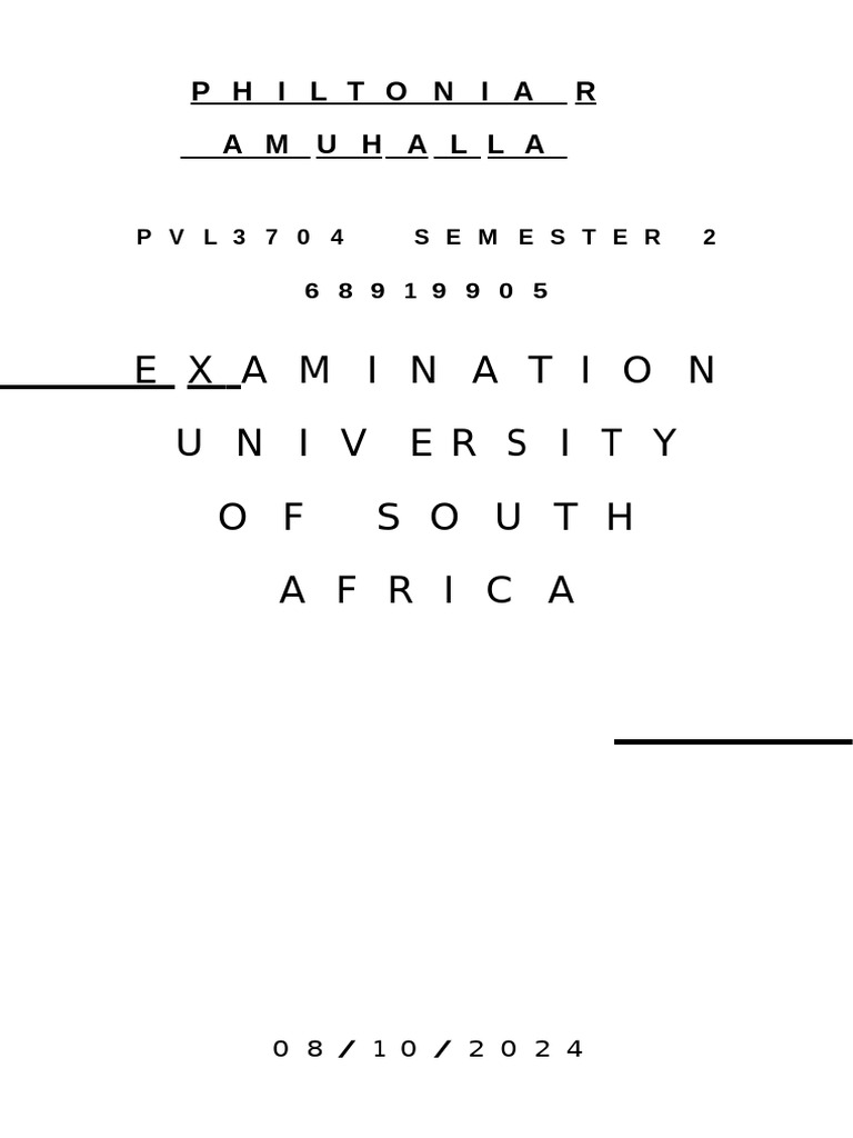 Black and White Monoline Typedriven Portfolio Cover Page | PDF