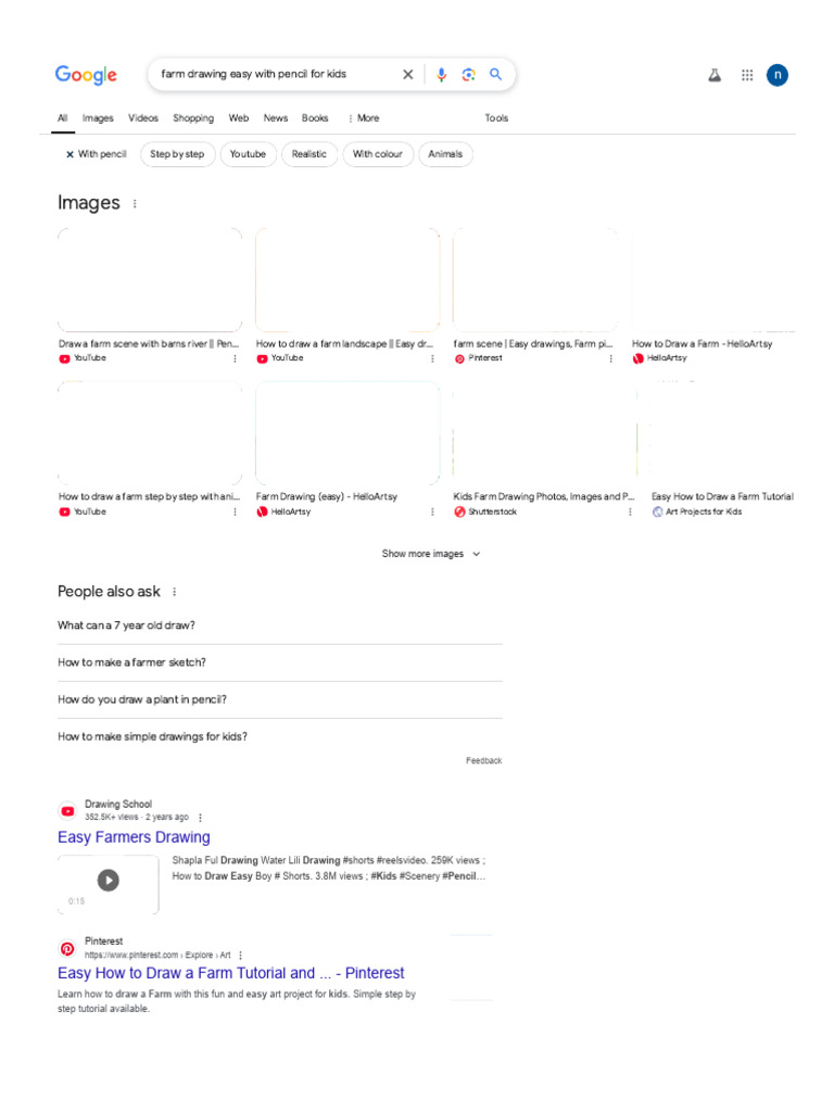 Farm Drawing Easy With Pencil For Kids - Google Search | PDF | Drawing