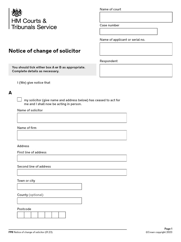 Notice of Change | PDF | Justice | Crime & Violence