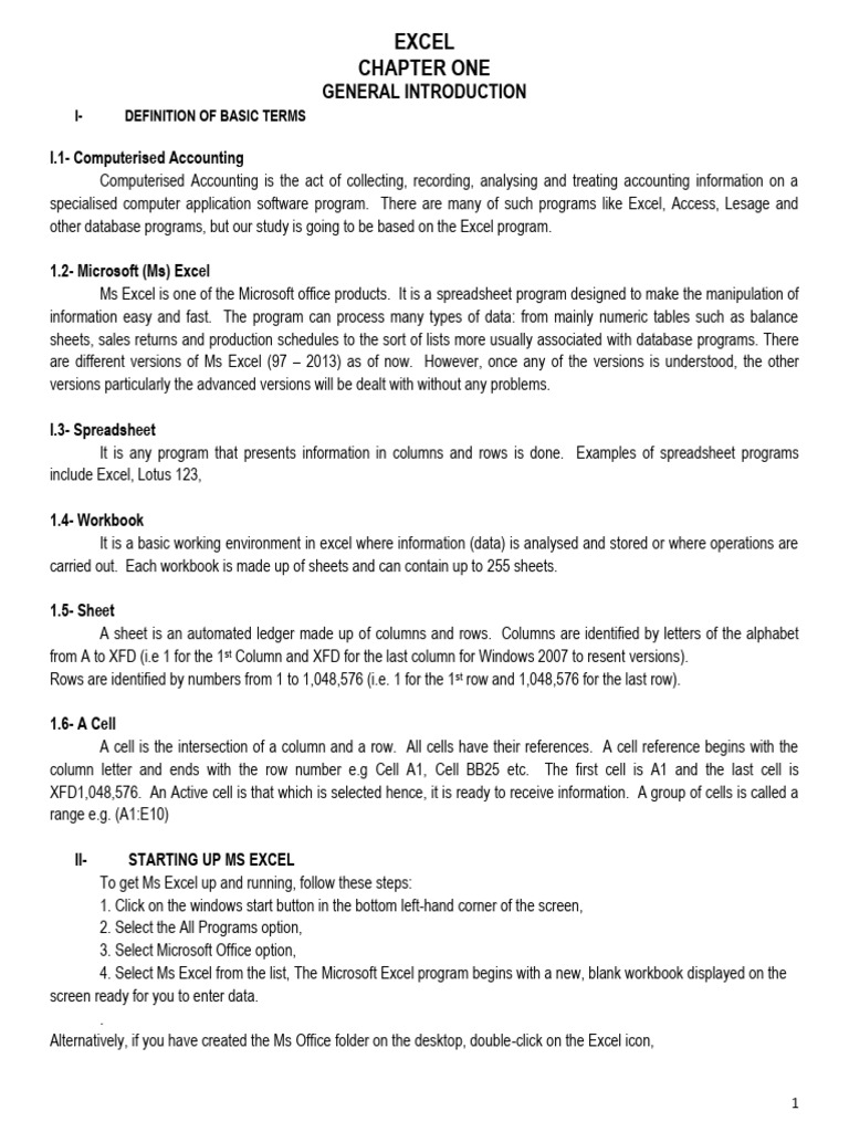 Computerised Accounting I Lecture Notes Acy L400 - 2021 | PDF ...