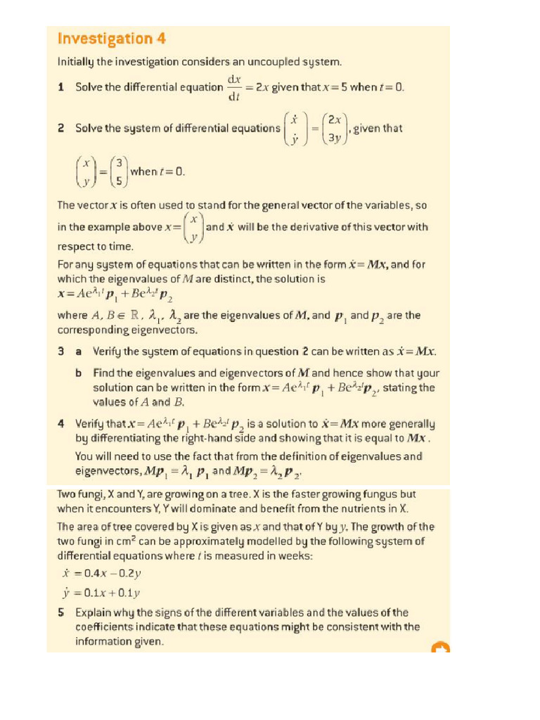 Investigation Coupled Differential Equation - Annotated | PDF