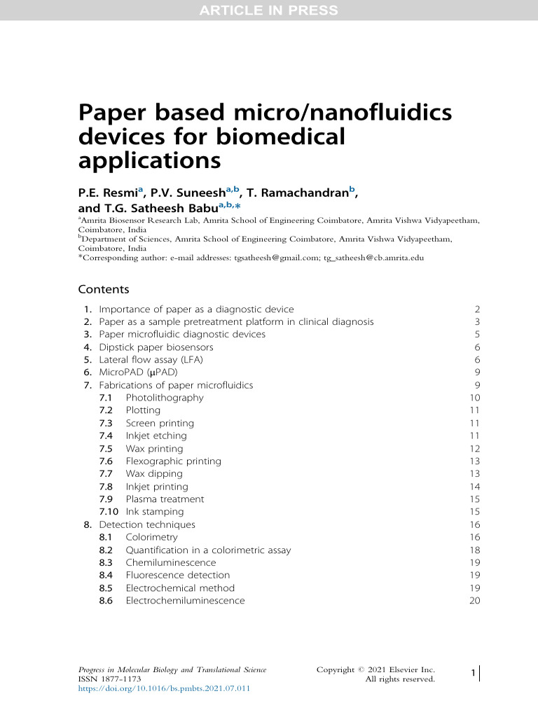Micro Pad | PDF | Image Scanner | Microfluidics