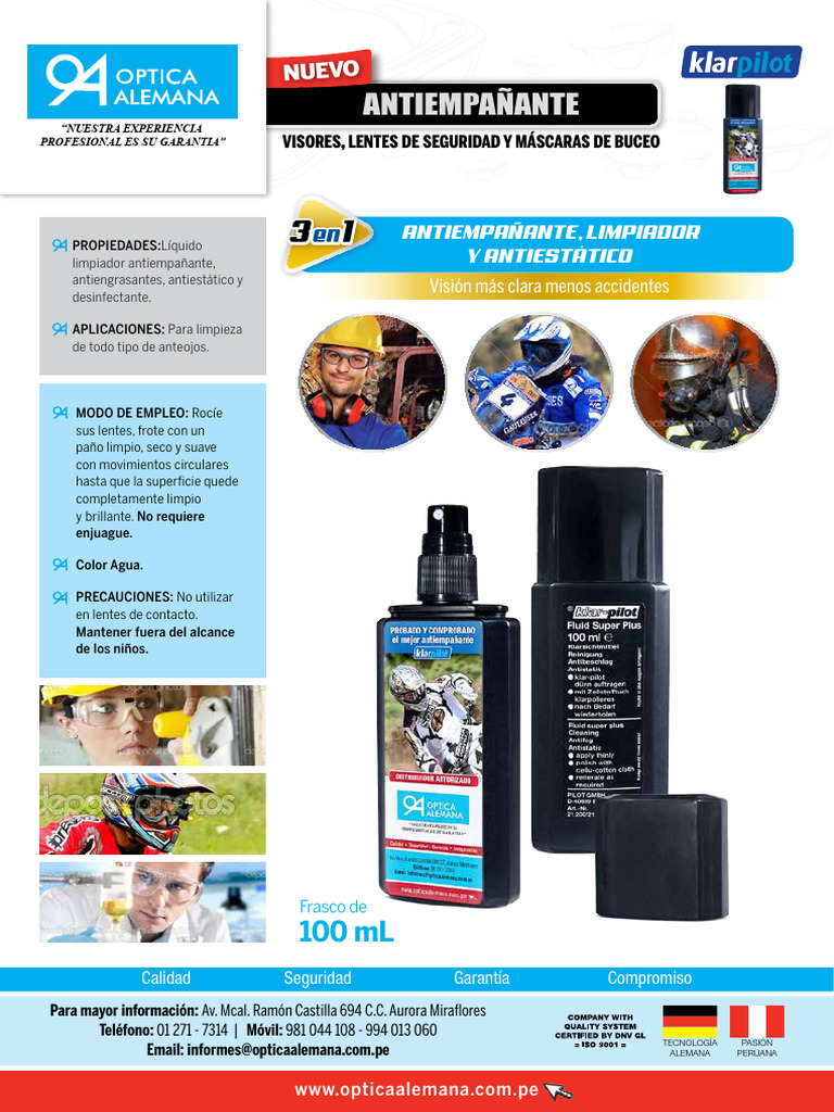 Ficha Tecnica - Klar Pilot - 2014 | PDF