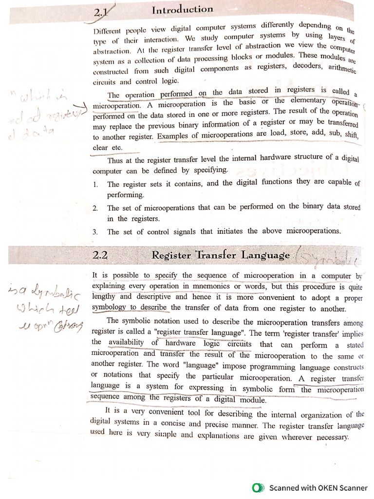 Register Transfer and Micro-operations | PDF