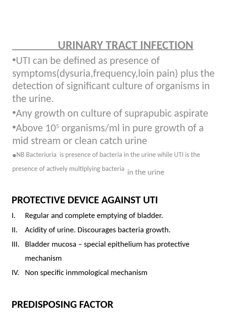 define UTI | PDF | Urinary Tract Infection | Kidney