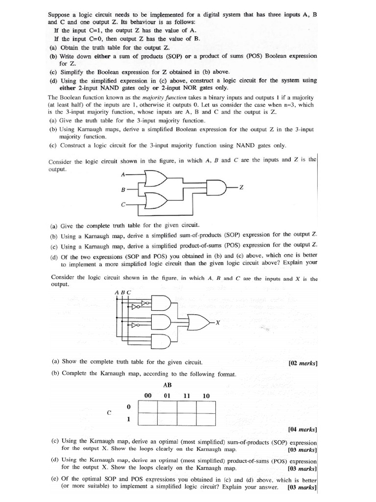 All Logic Gates Questions | PDF