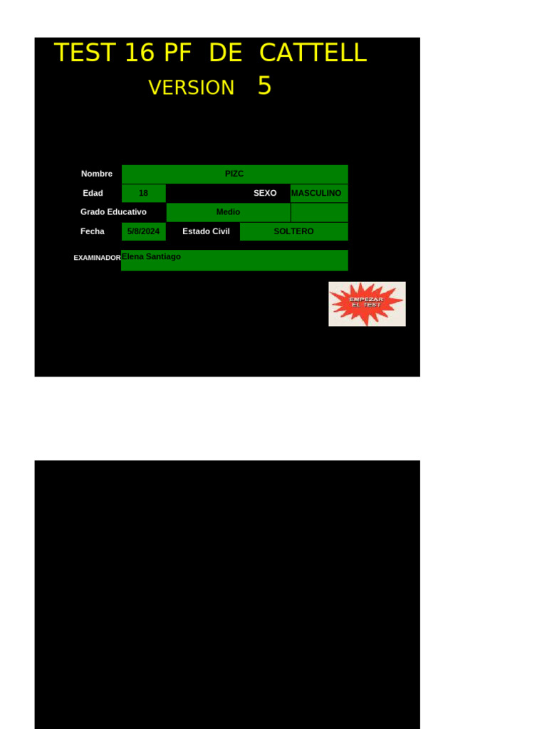 16 PF 5 - Prueba Digital Completa | PDF | Caballos