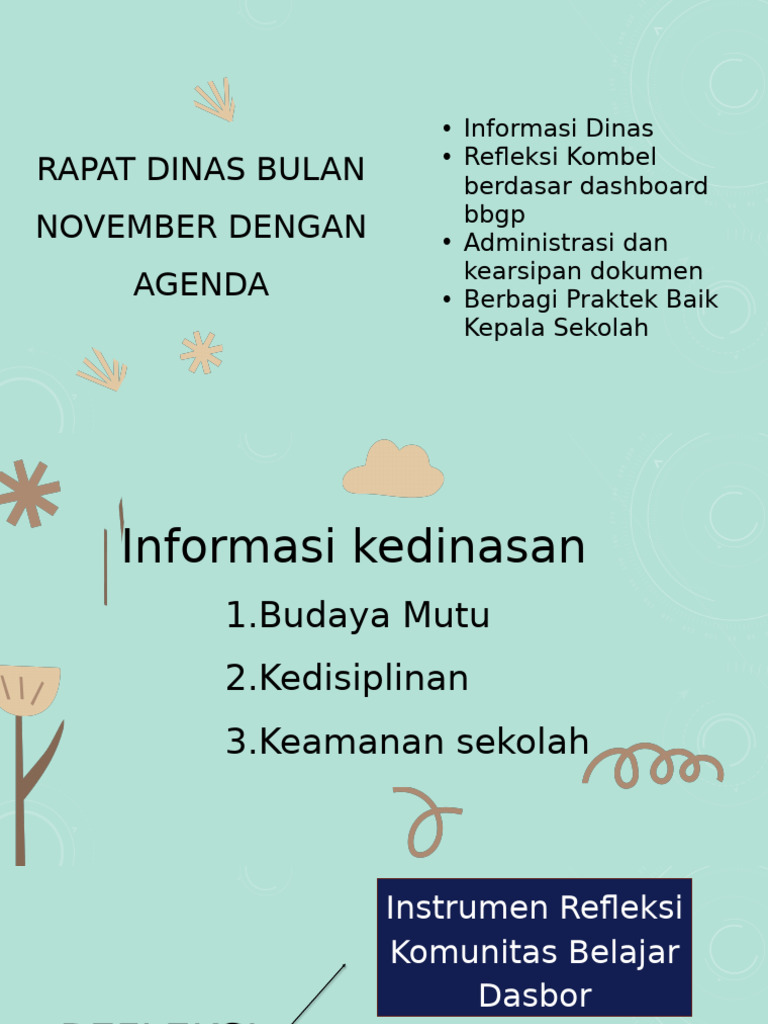 BAHAN RAPAT PPT | PDF