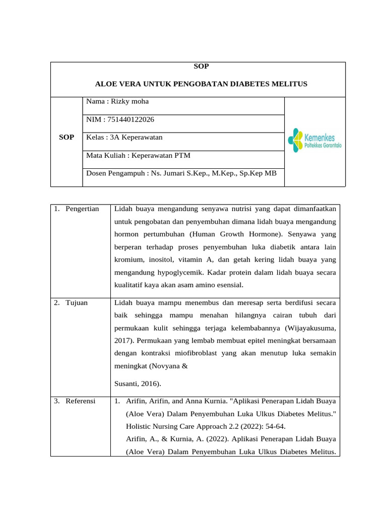 Sop Rizky Moha Asli | PDF