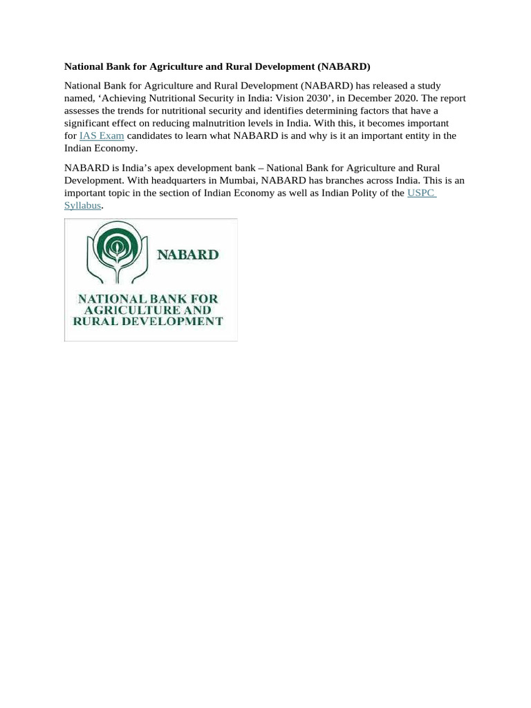 NABARD ECO M4 | PDF | Economies