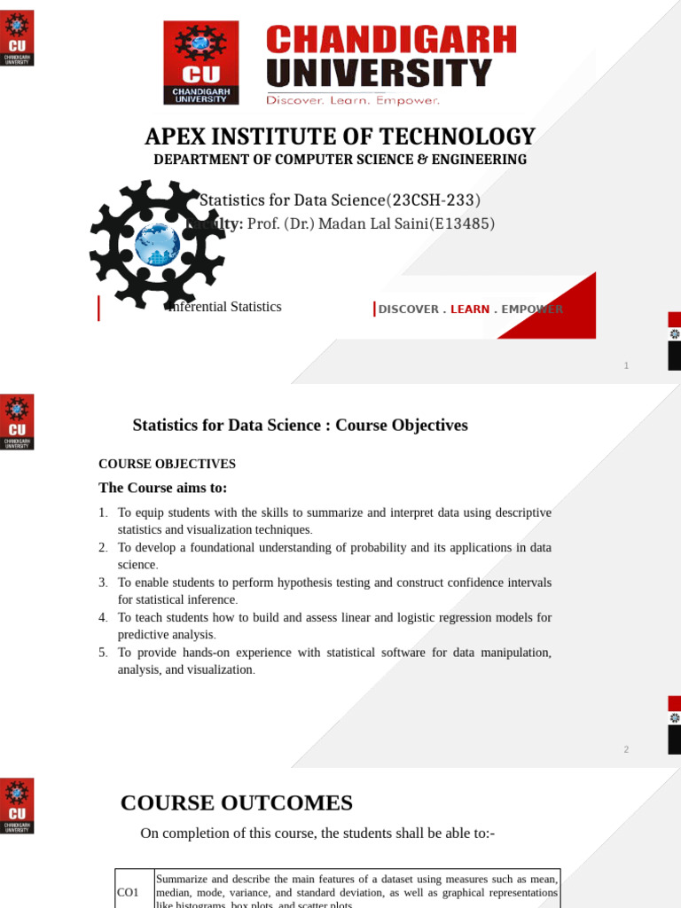 Inferential Statistics for Data Science | PDF | Statistics | Type I And ...