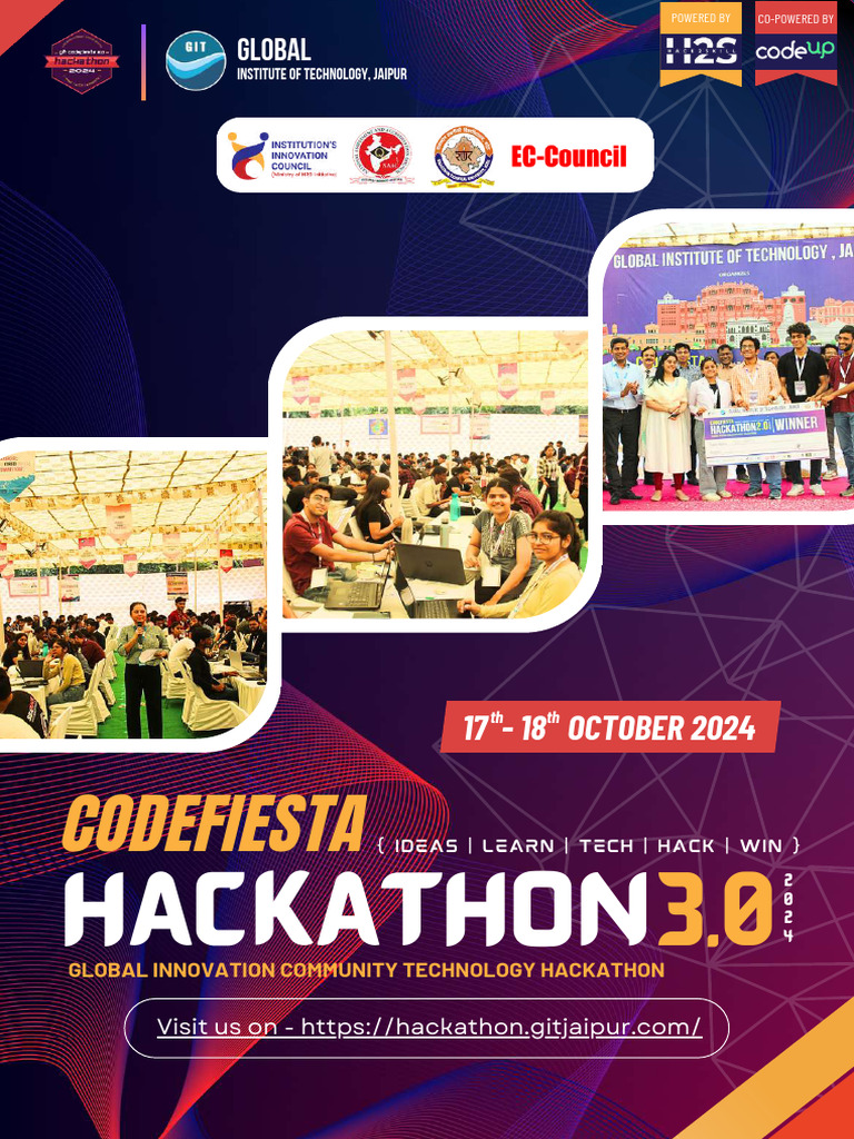 Brochure CodeFiesta Hackathon 3.0 | PDF | Engineering | Physical Sciences
