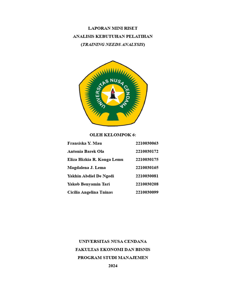 Laporan Mini Riset | PDF