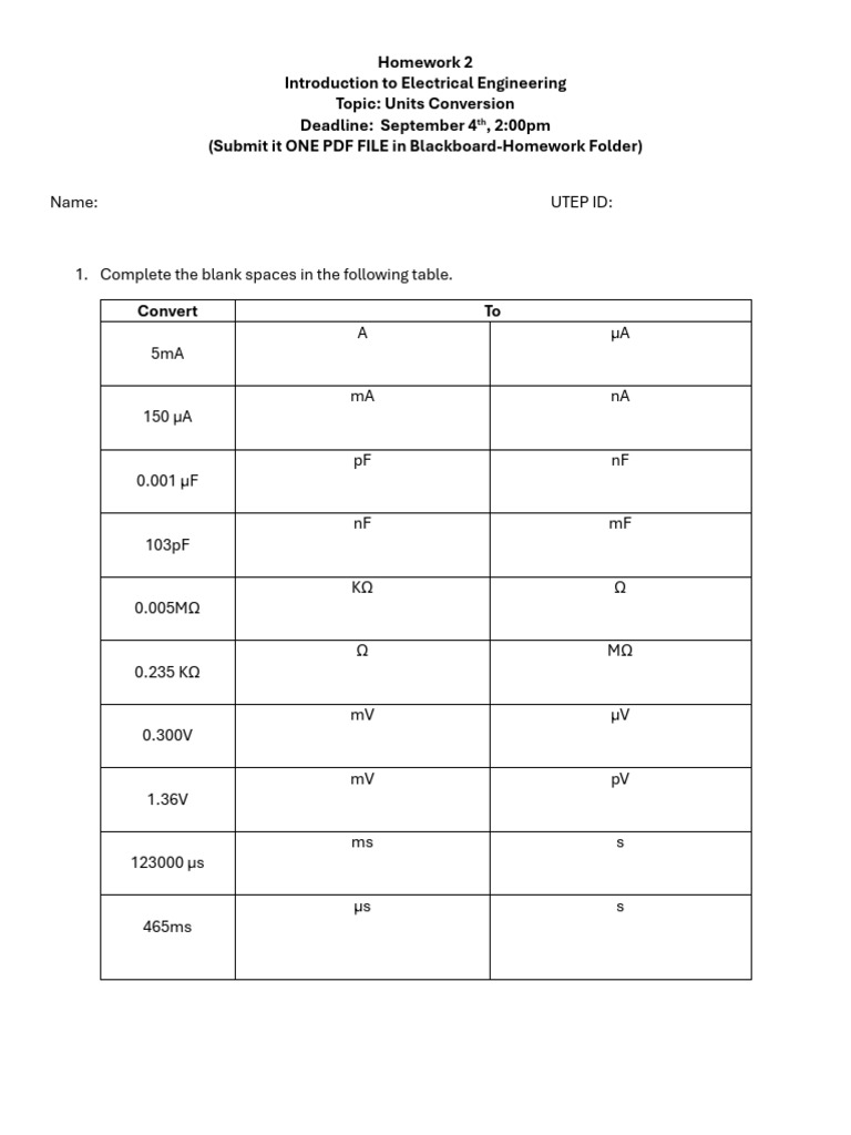 Homwork 2 Eletrical Engineering | PDF