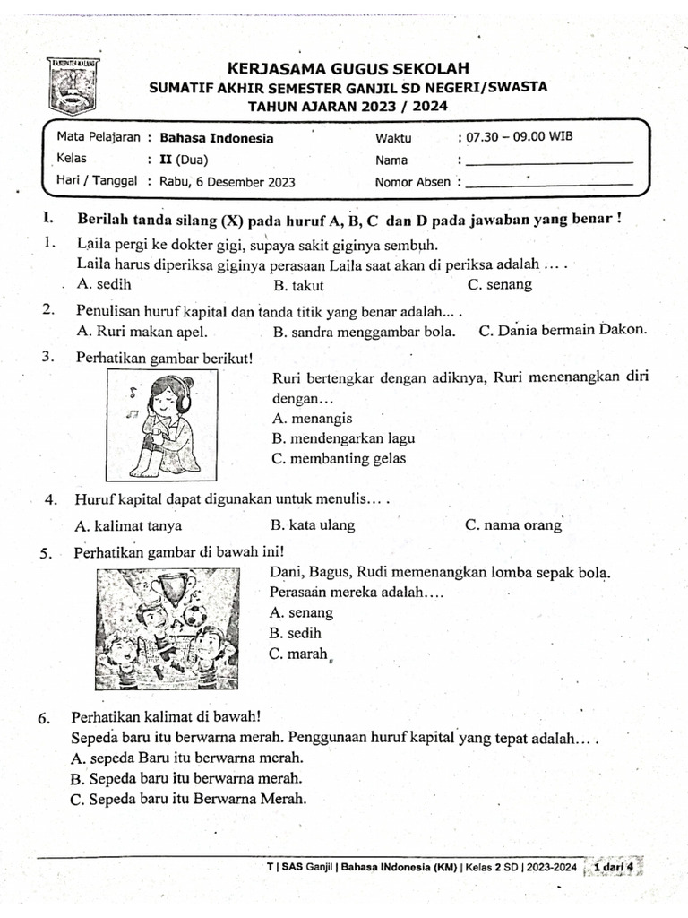 Sas Bindo Kelas 2 2023 | PDF