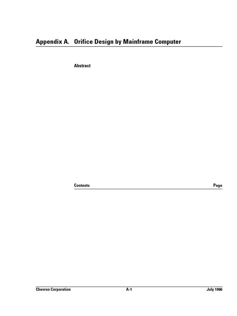 Appendix A Orifice Design Program | PDF | Flow Measurement | Mechanical ...