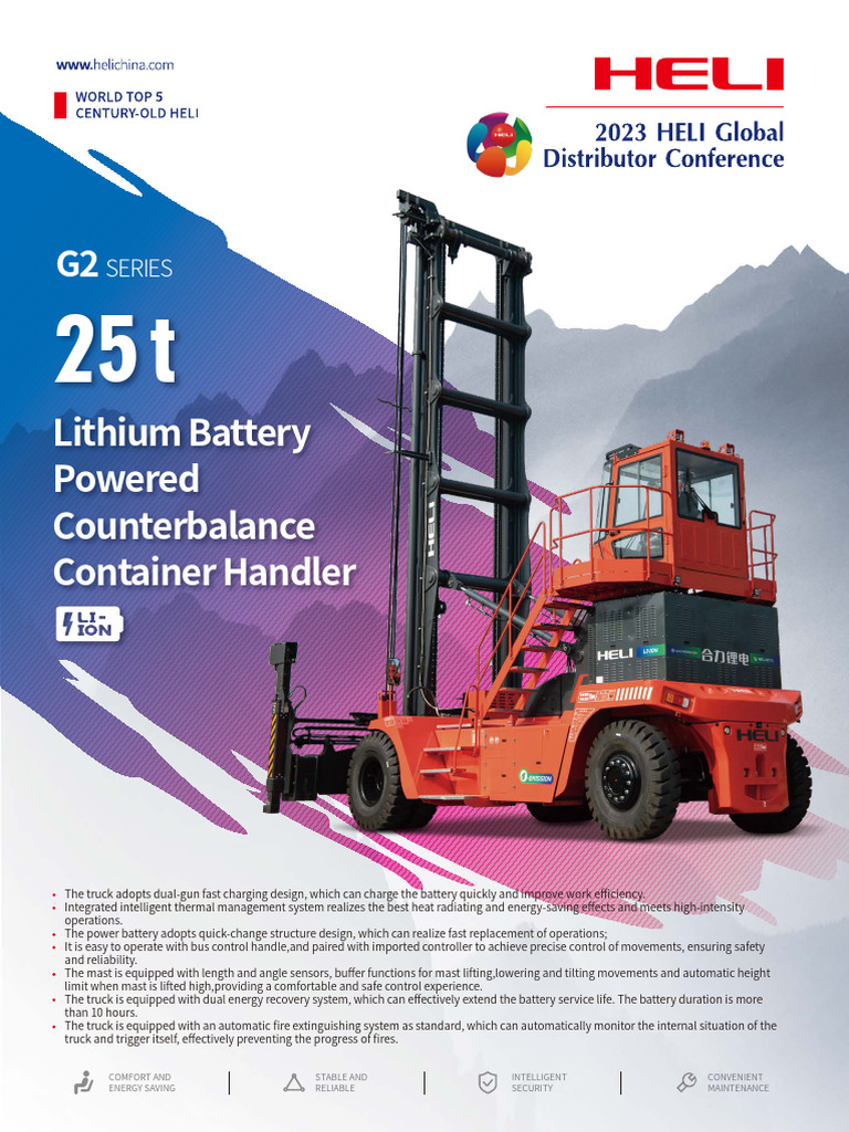 G2 Series 25t Empty Container Handler HELI | PDF | Truck | Energy ...