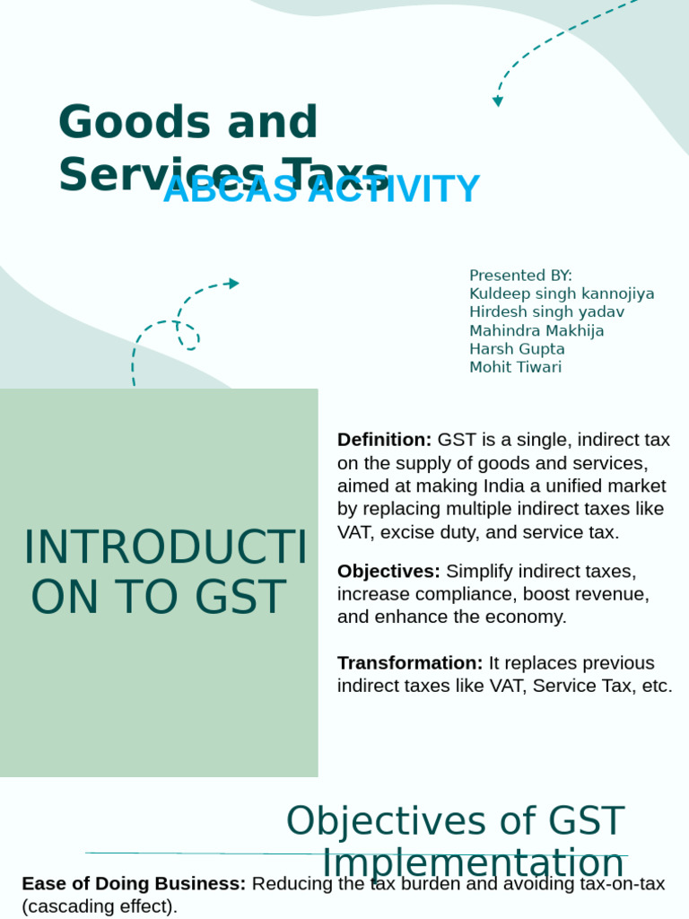 GST PPT | PDF | Taxes | Value Added Tax