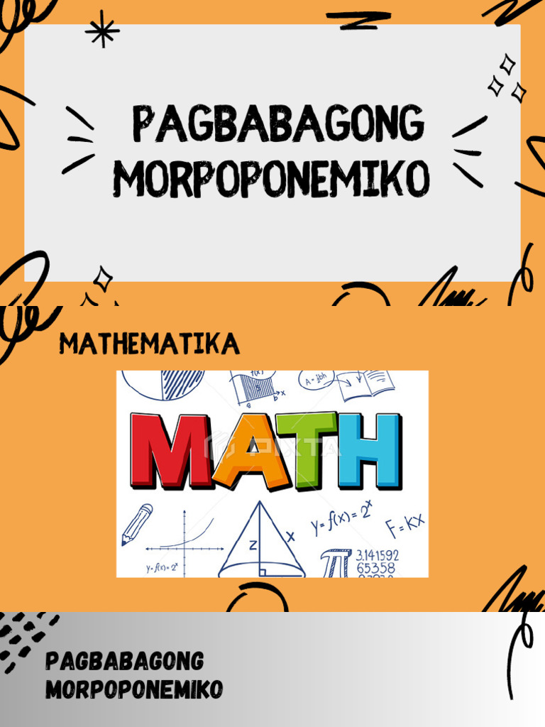 Pagbabagong-Morpoponemiko 045017 | PDF