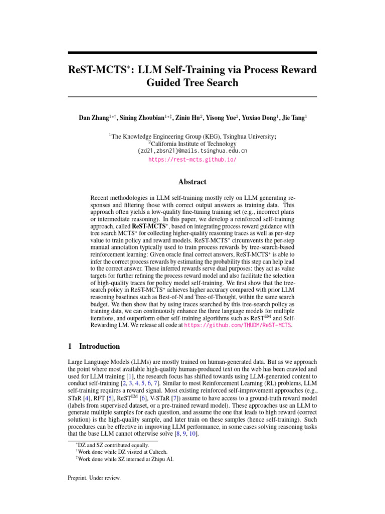 LLM Self-Training via Process Reward 关键文章 | PDF | Artificial ...