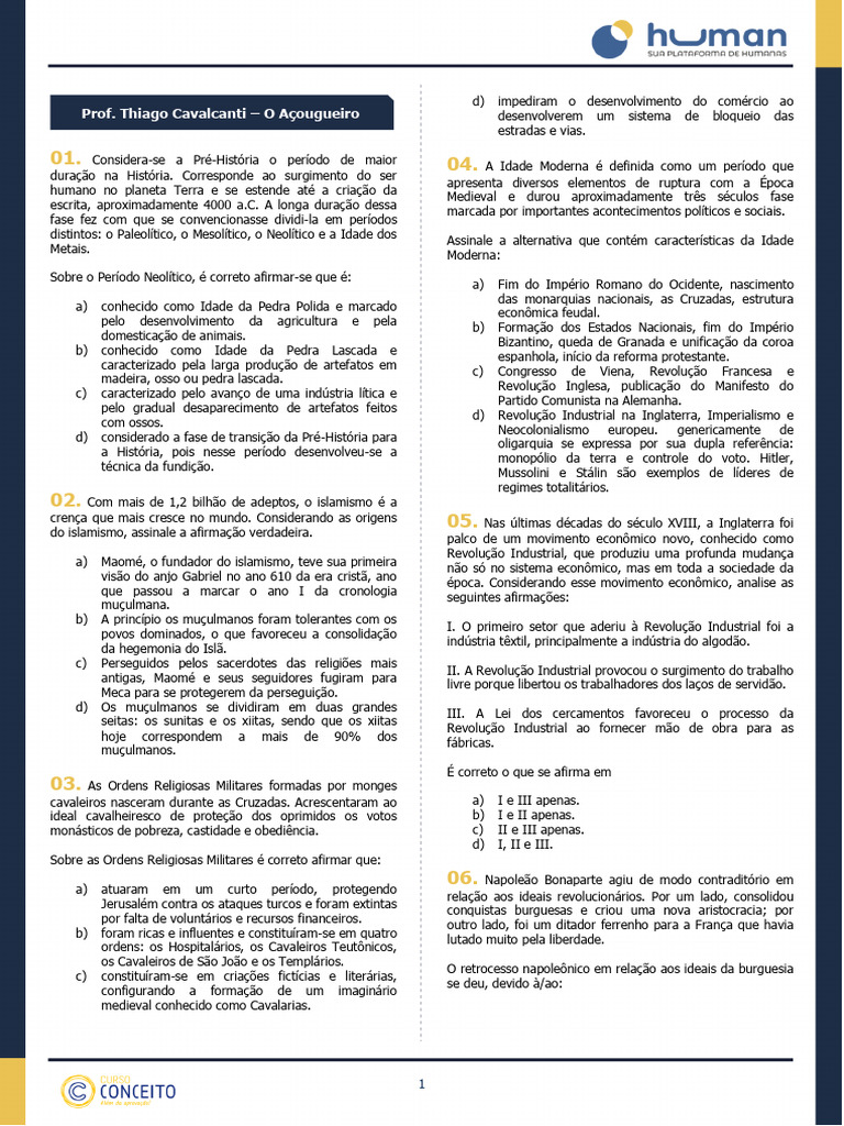 PREVISÃO UECE – SEGUNDO SEMESTRE 2023 - Prof. Thiago (1) | PDF | União ...