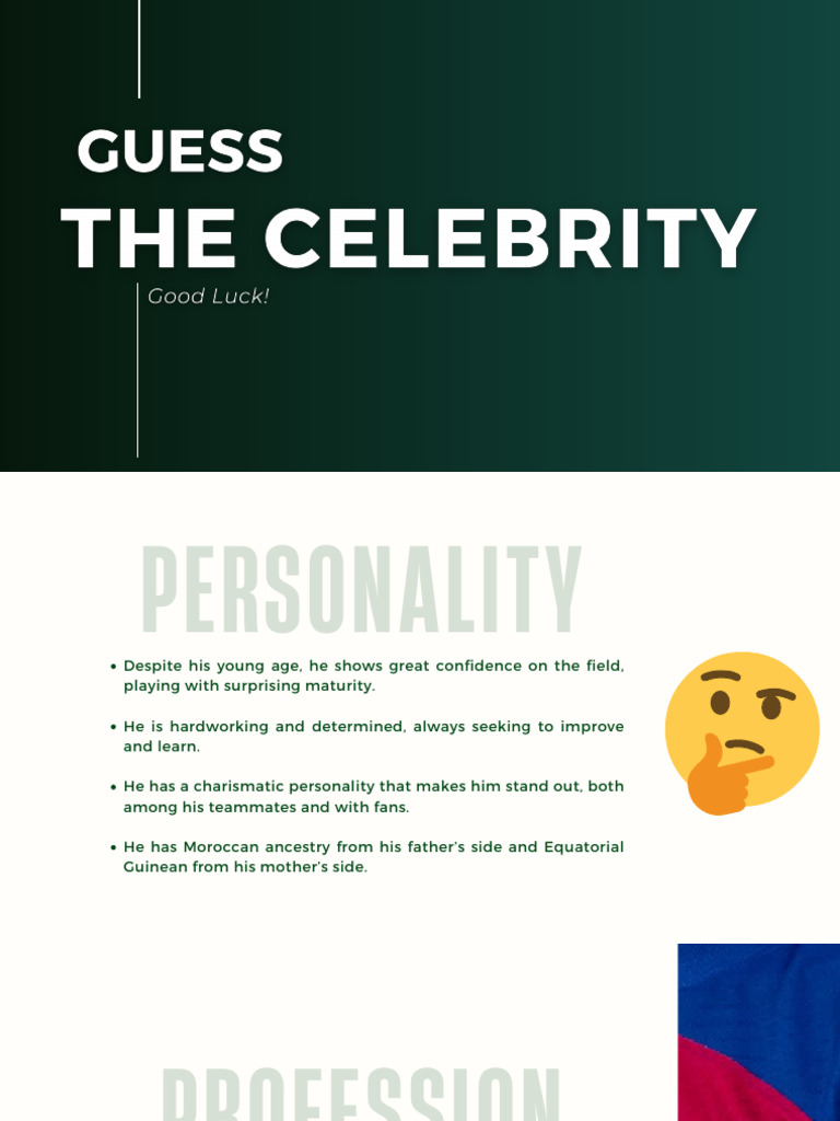 Guess The Celebrity | PDF