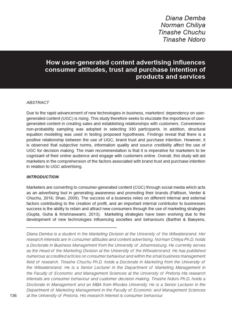 demba-et-al-2019-how-user-generated-content-advertising-influences-consumer-attitudes-trust-and ...
