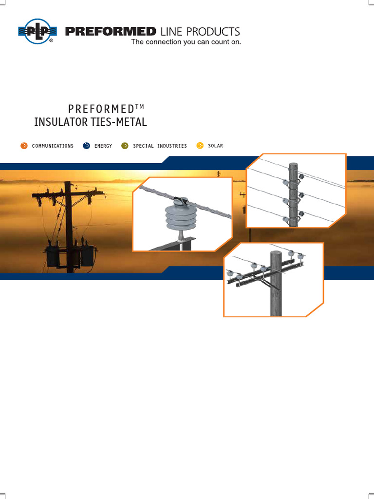 Distribution Metal Ties | PDF | Insulator (Electricity) | Electrical ...