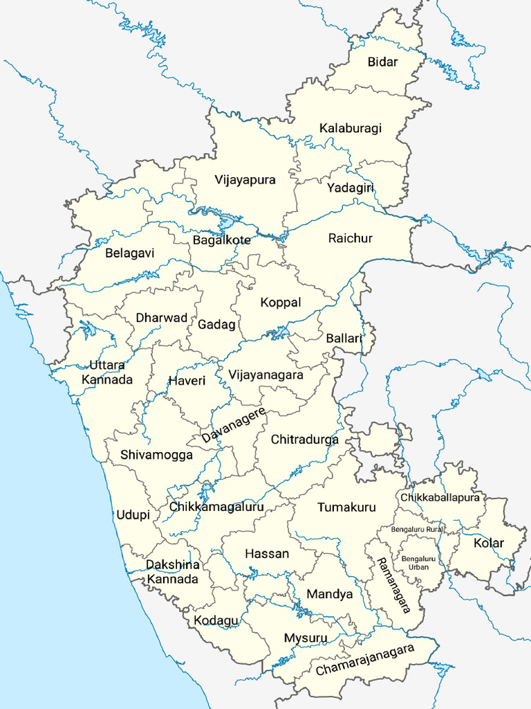 Political Map of Karnataka | PDF