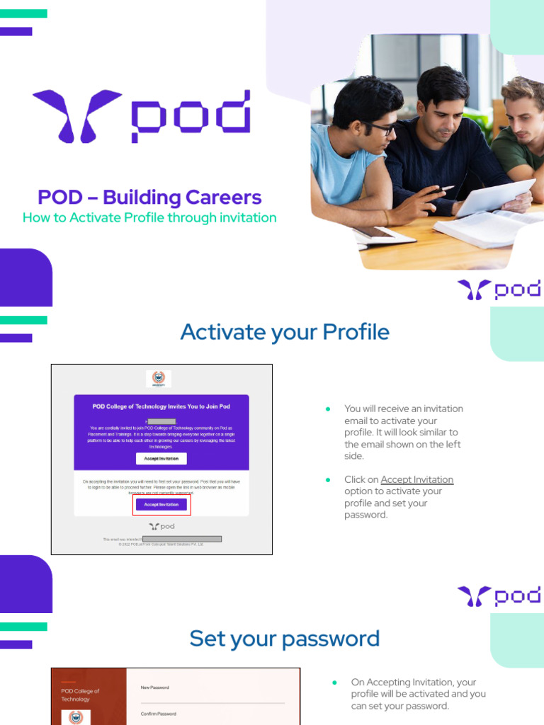 How To Activate Profile Through Invitation | PDF