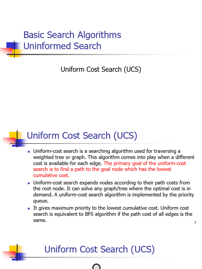 Uniform Cost Search - Bidirectional Algorithms | PDF | Algorithms ...
