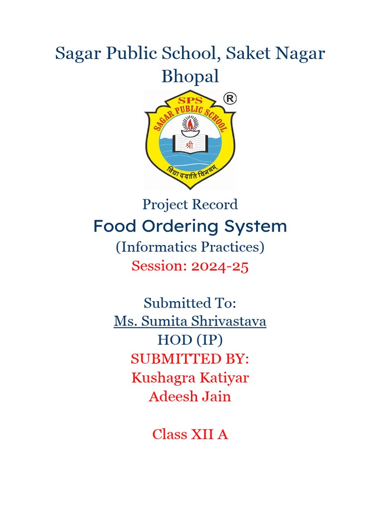 IP_PROJECT | PDF | Databases | My Sql