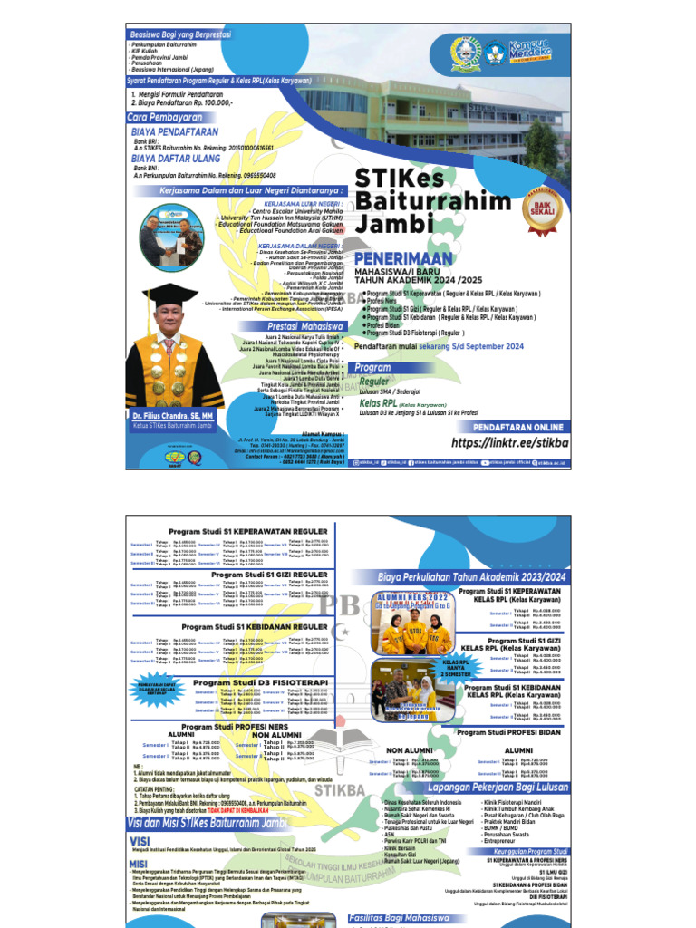 Brosur STIKBA Jambi 2024 New | PDF