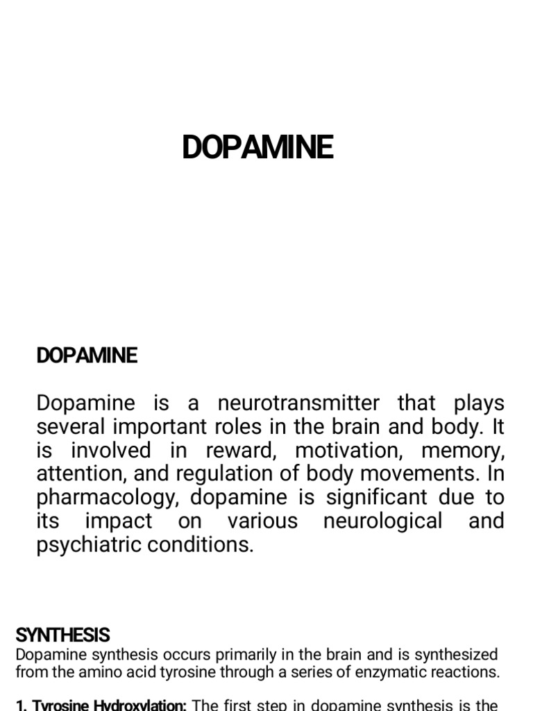 DOPAMINE& GLYCINE | PDF | Dopamine | Neurotransmitter
