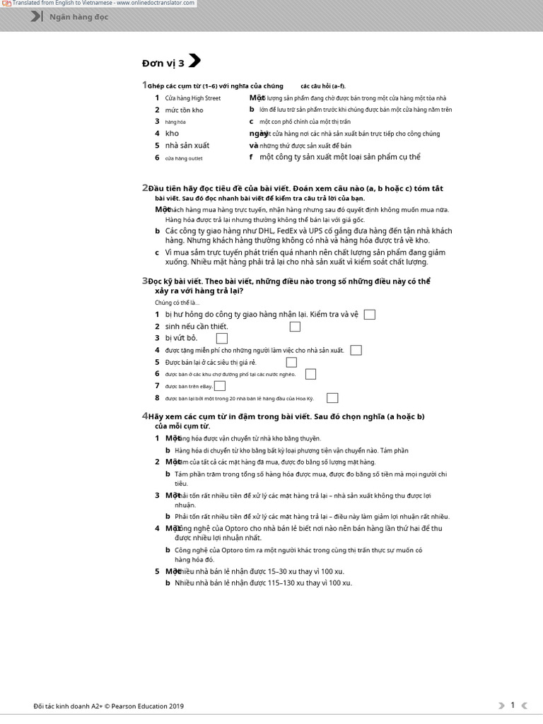 Bus_Part_A2P_ReadingBank_U3.en.vi | PDF