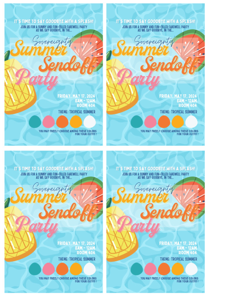 Farewell Invi's | PDF