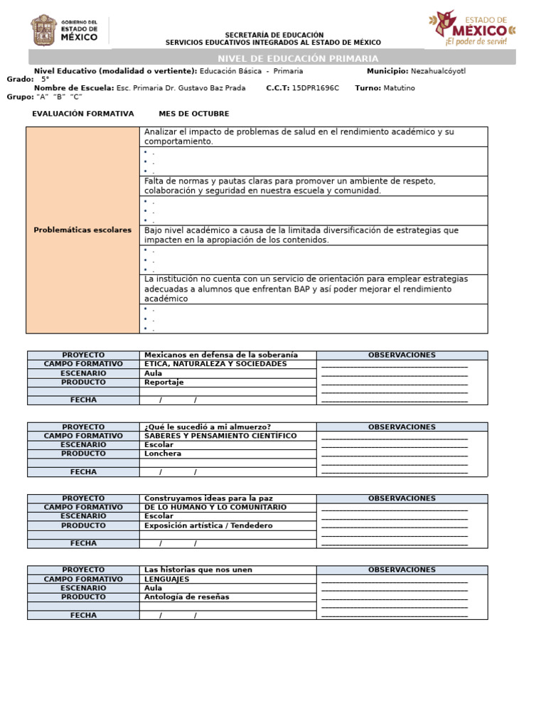 Evaluación Quinto Grado Primaria 2025 | PDF | México | Educación primaria
