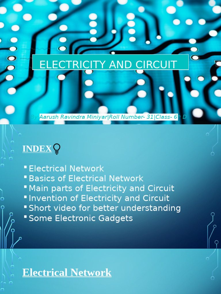 Electricity and Circuit_PPT | PDF