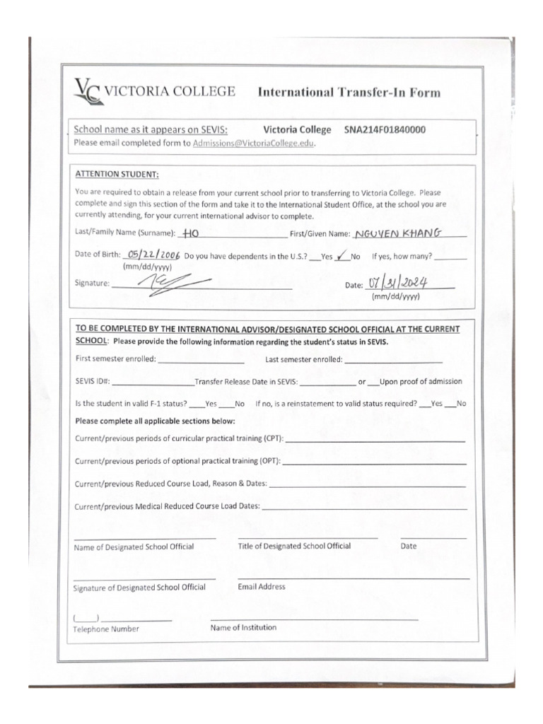 Victoria College | PDF