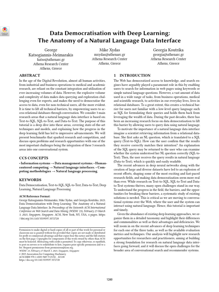 Data Democratisation with Deep Learning | PDF | Databases | Relational Database