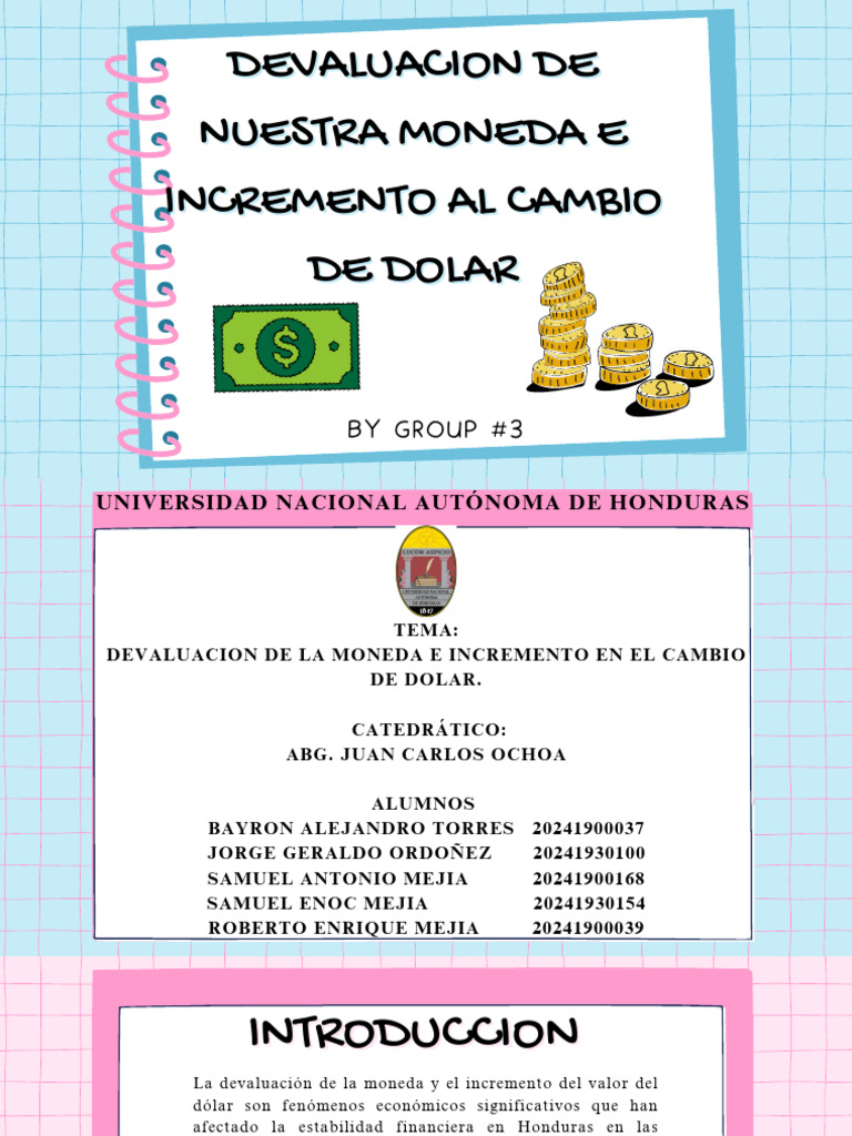 Devaluación de La Moneda e Incremento Del Dolar | PDF | Tipo de cambio | Dólar de los Estados Unidos