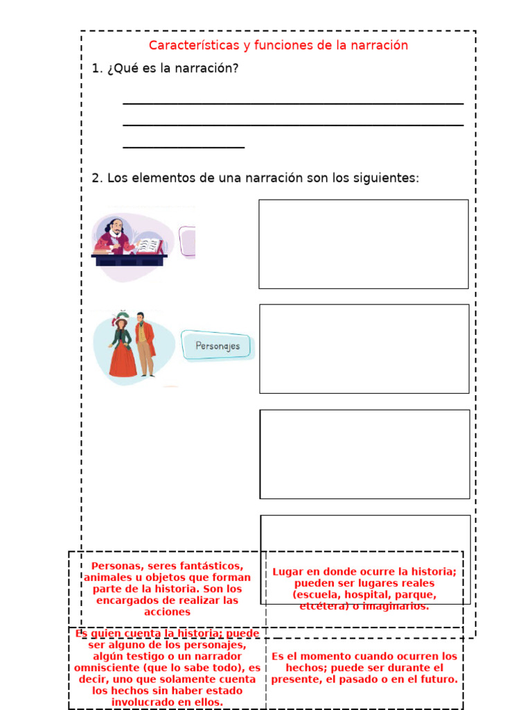 Caracteristicas y Funciones de La Narracion | PDF | Narración