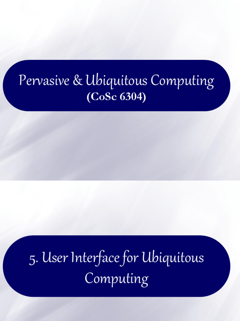 Lecture Slides For Topic 5 | PDF | Graphical User Interfaces | Usability