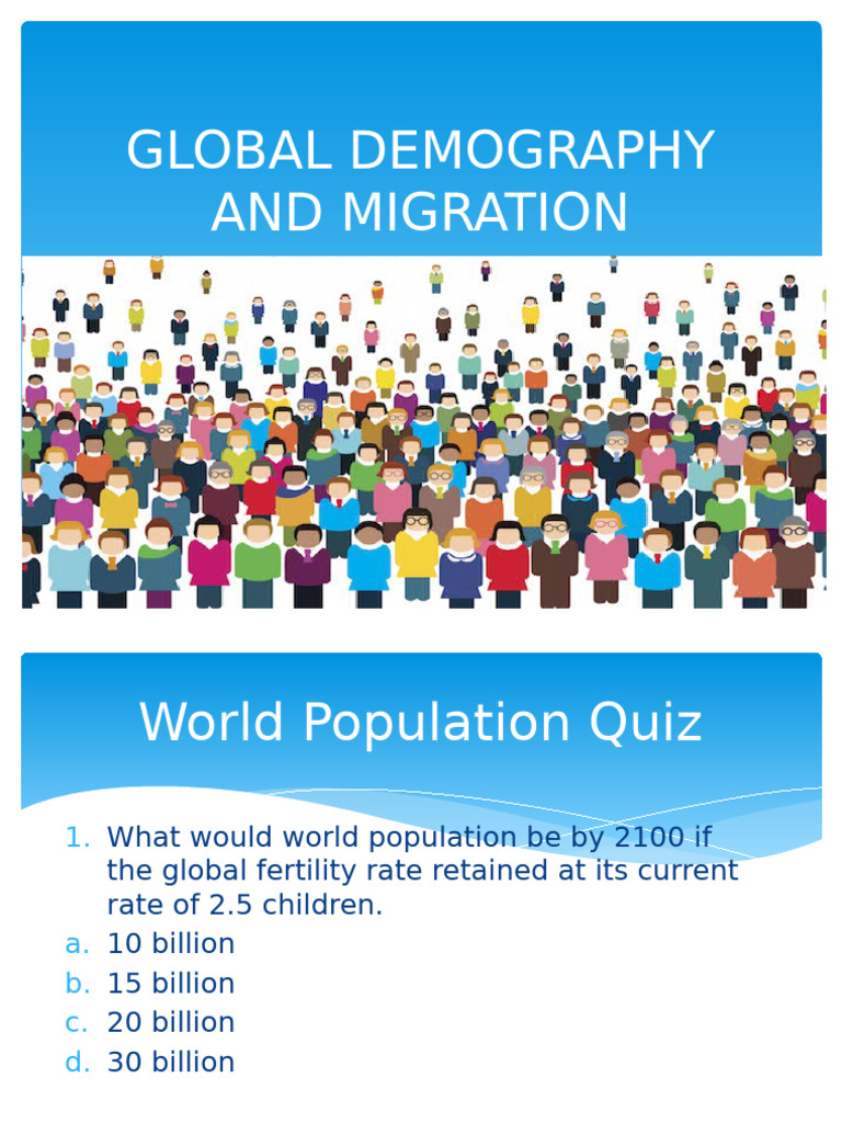Global Demography and Migration | PDF | Immigration | Human Migration