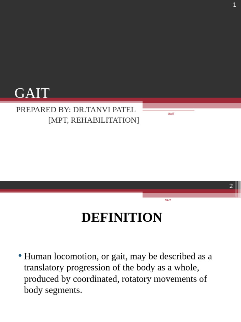 Phases of Gait | PDF | Foot | Hip